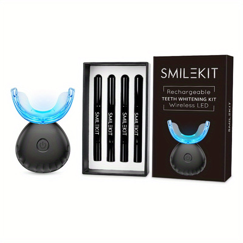 Home Wireless Teeth Whitening Kit: LED Blue Light Accelerator– The ...